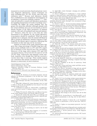 Clinical use of serum parvovirus and distemper virus antibody titers ...