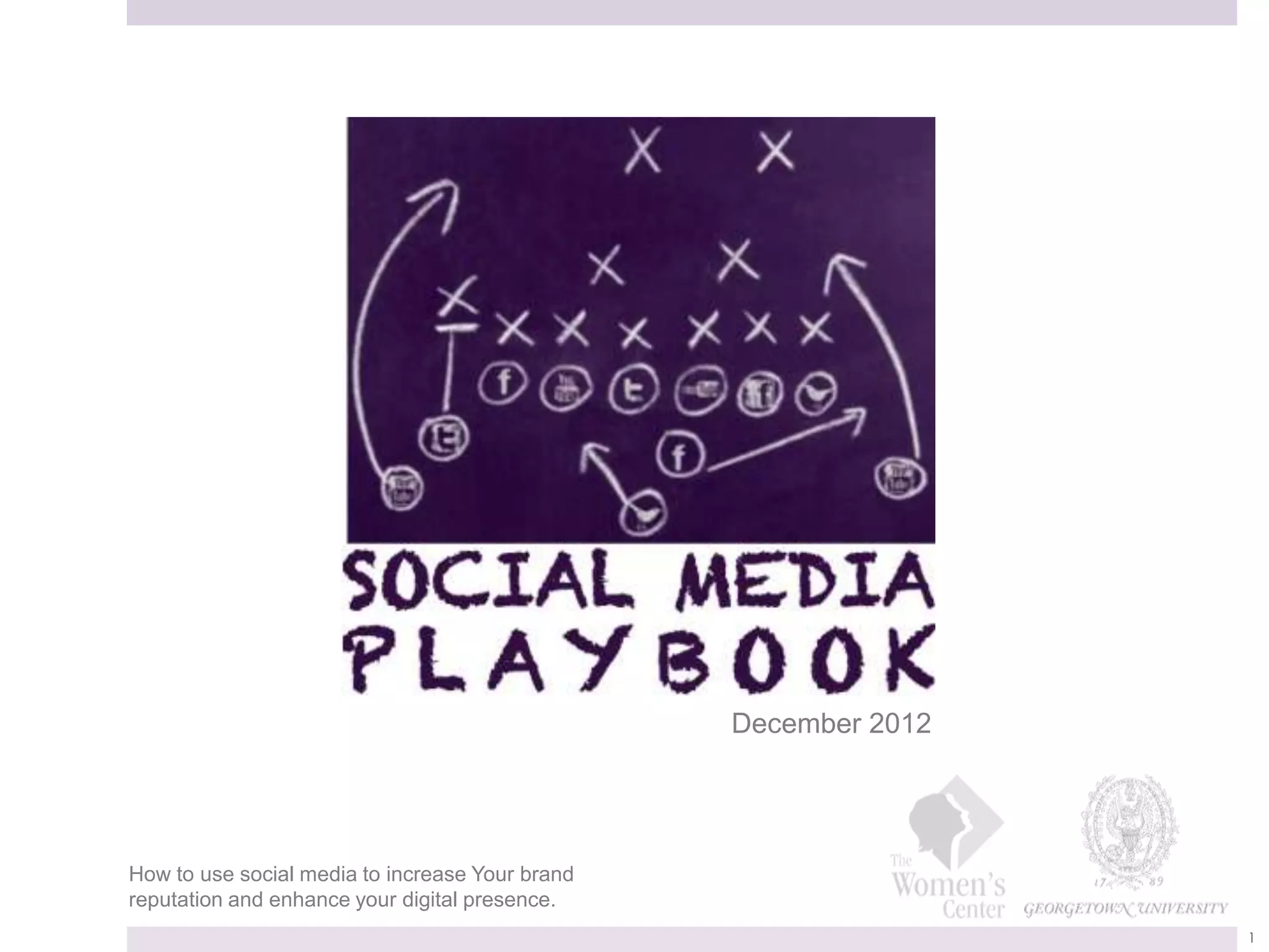 Social Media Playbook - MAR | PPSX