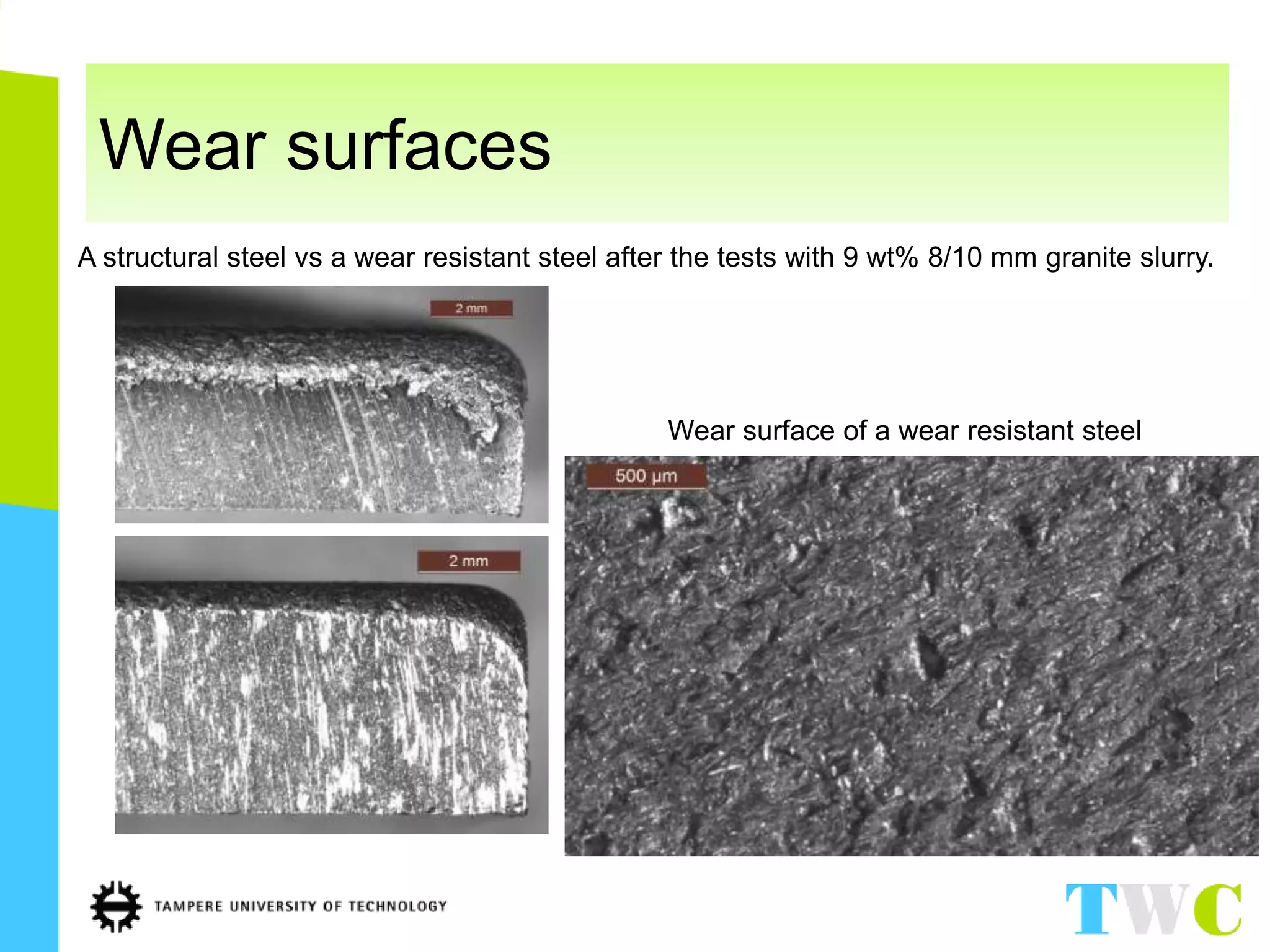 Hard rock tribology seminar - slurry and dry erosion wear testing | PPTX