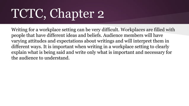 TWC Group 1: Week One Questions | PPT