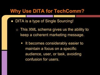 TWC 545 Presentation-DITA | PPT