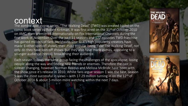 The Walking Dead TV Opening Scene Research | PPTX