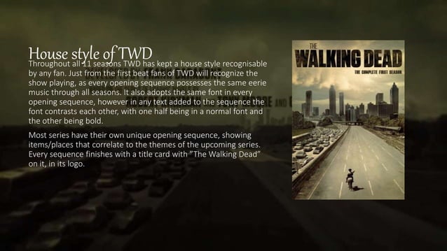 The Walking Dead TV Opening Scene Research | PPTX