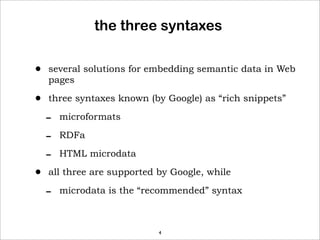 semantic markup using schema.org