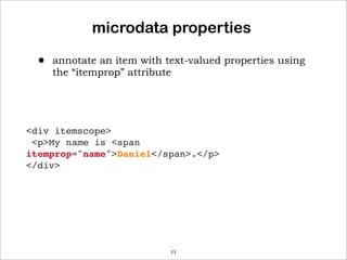 semantic markup using schema.org