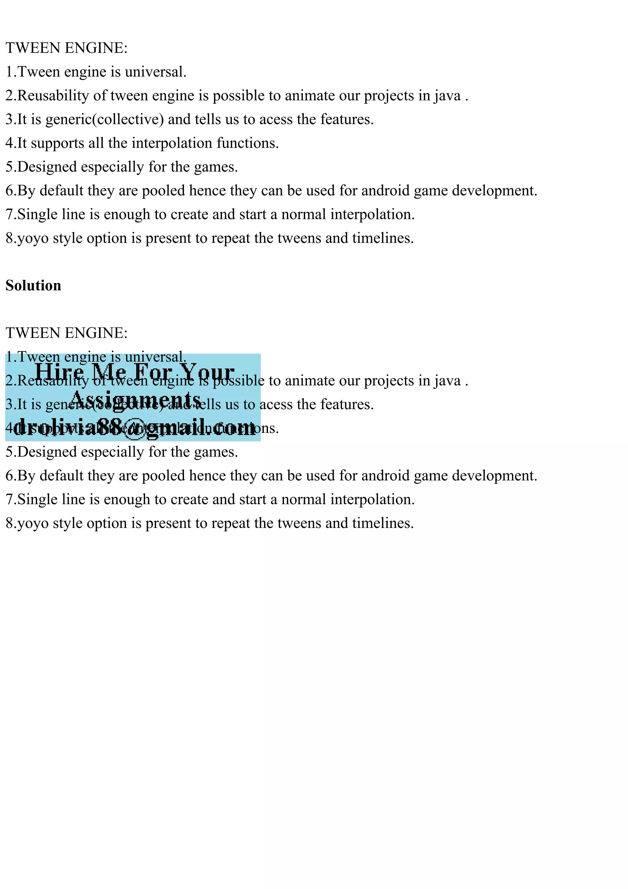 TWEEN ENGINE1.Tween engine is universal.2.Reusability of tween .pdf