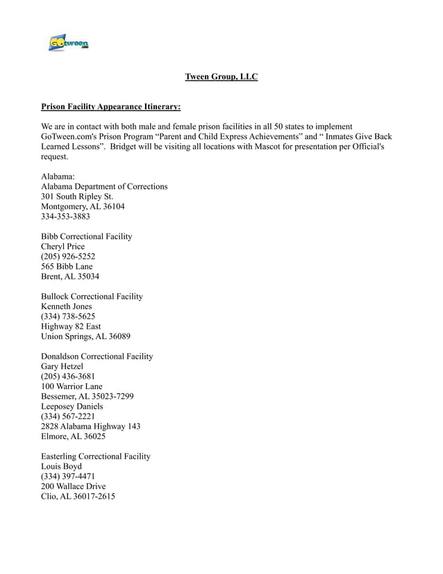 Tween Group, Llc Business Plan 3 | PDF