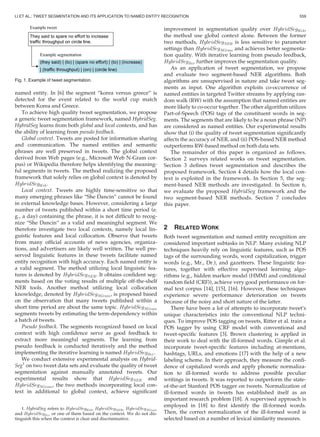 Tweet Segmentation and Its Application to Named Entity Recognition | PDF