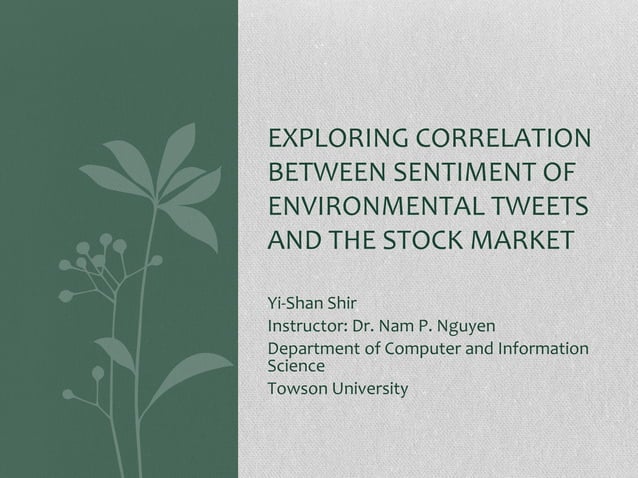 Exploring Correlation Between Sentiment Of Environmental Tweets And The