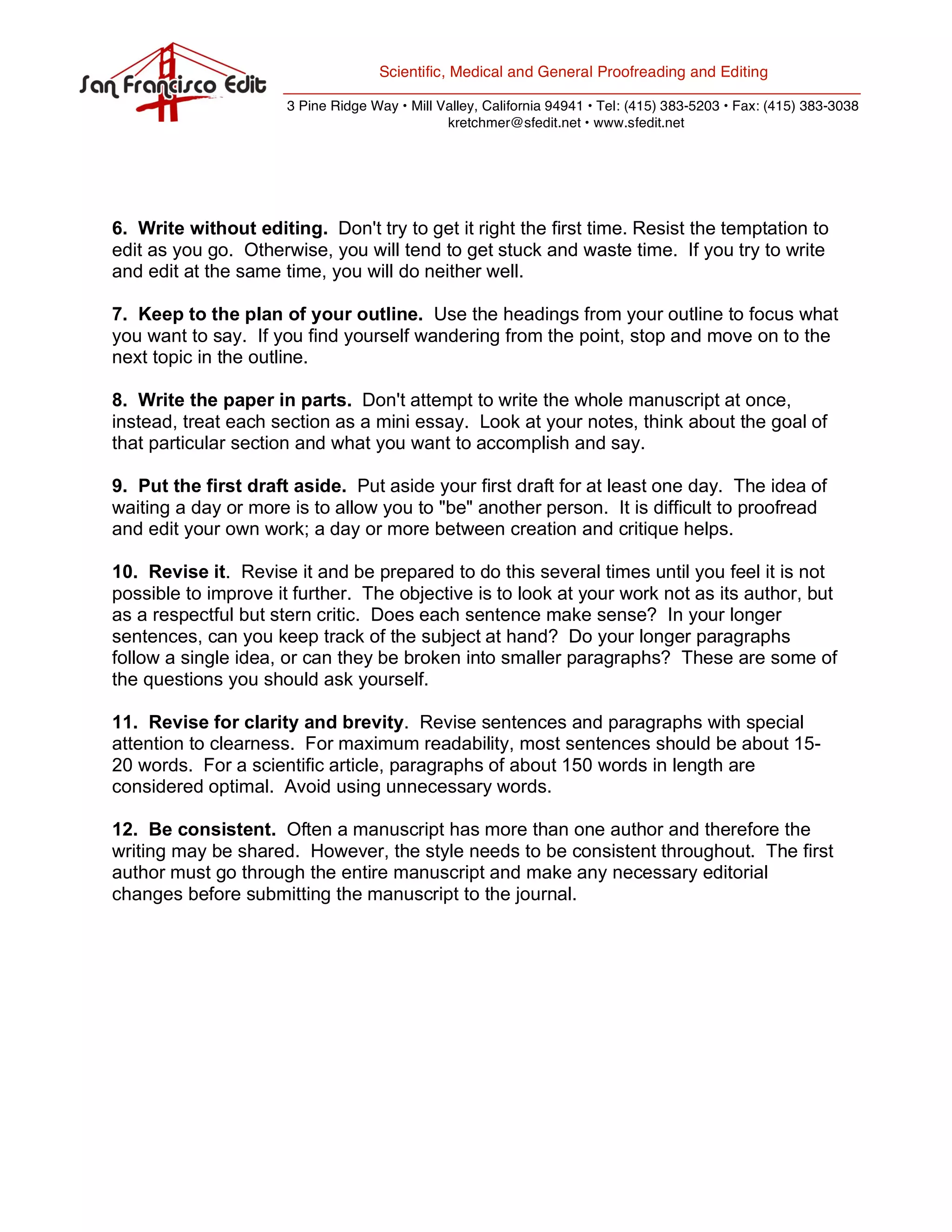 Twelve Steps To Developing An Effective First Draft | PDF