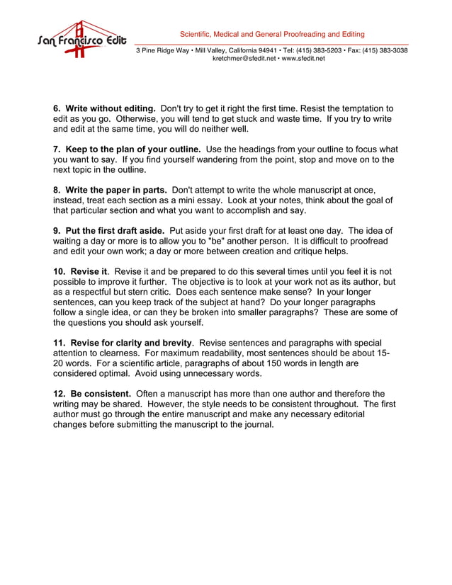 Twelve Steps To Developing An Effective First Draft | PPT