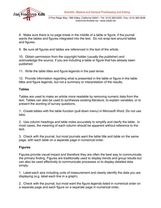 Twelve Steps To Developing Effective Tables And F Igures | PDF