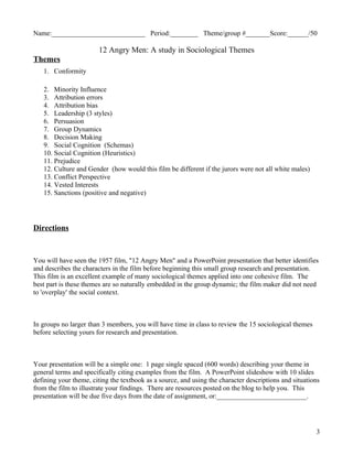 Twelve angry men ch. 4 | PDF