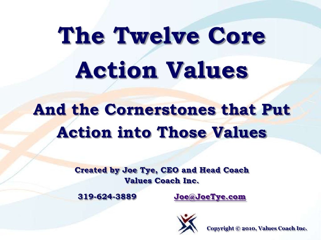 Twelve Core Action Values And 48 Cornerstones twelve-core-action-values-and-48-cornerstones