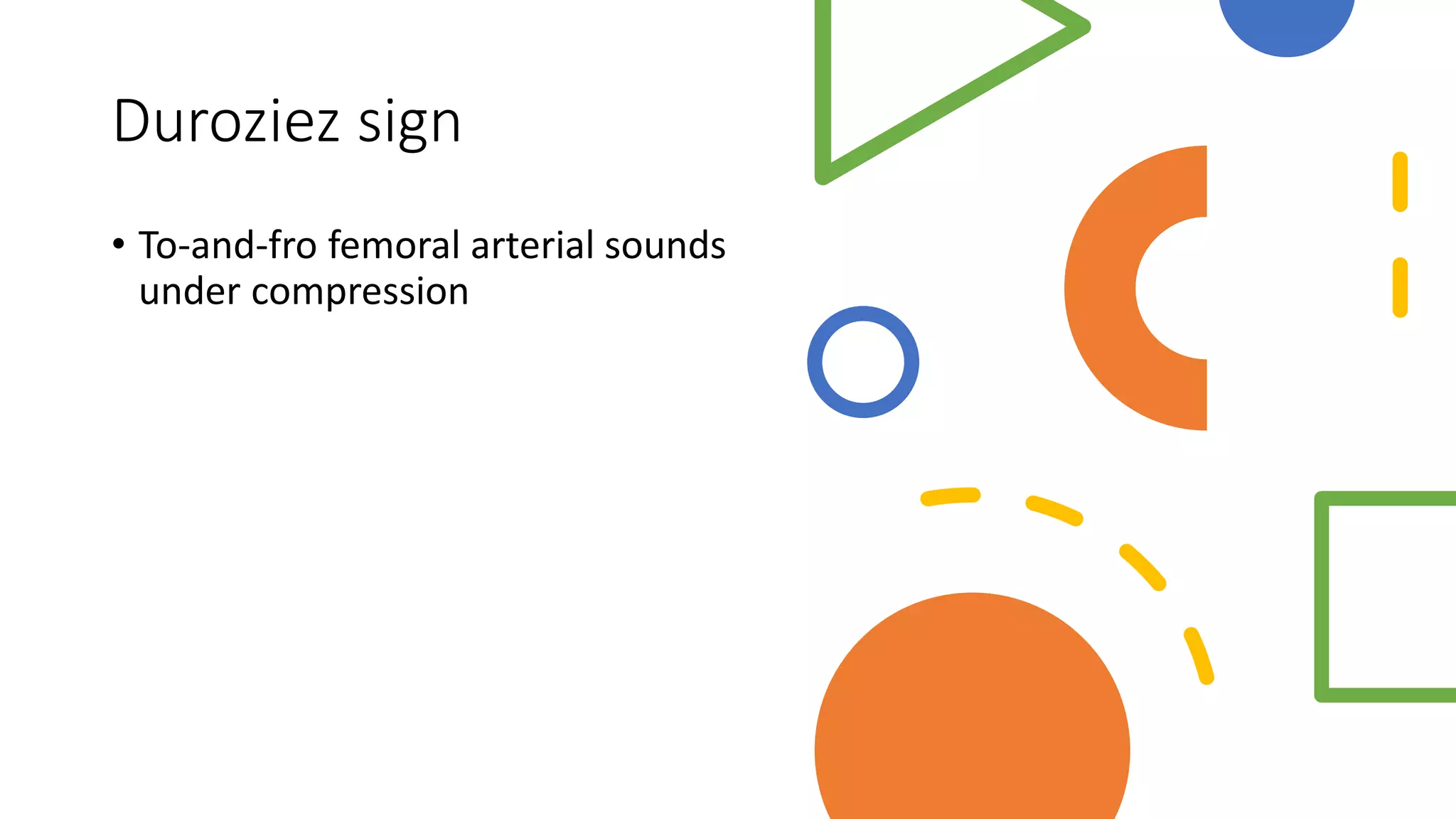 Twelve eponymous signs of aortic regurgitation | PPTX