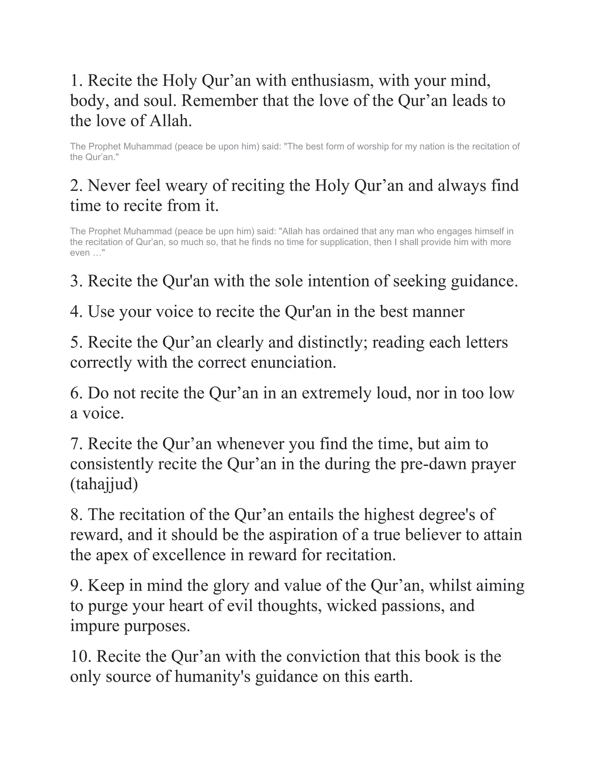Twelve Important Etiquettes Whilst Reciting the Holy Qur.docx