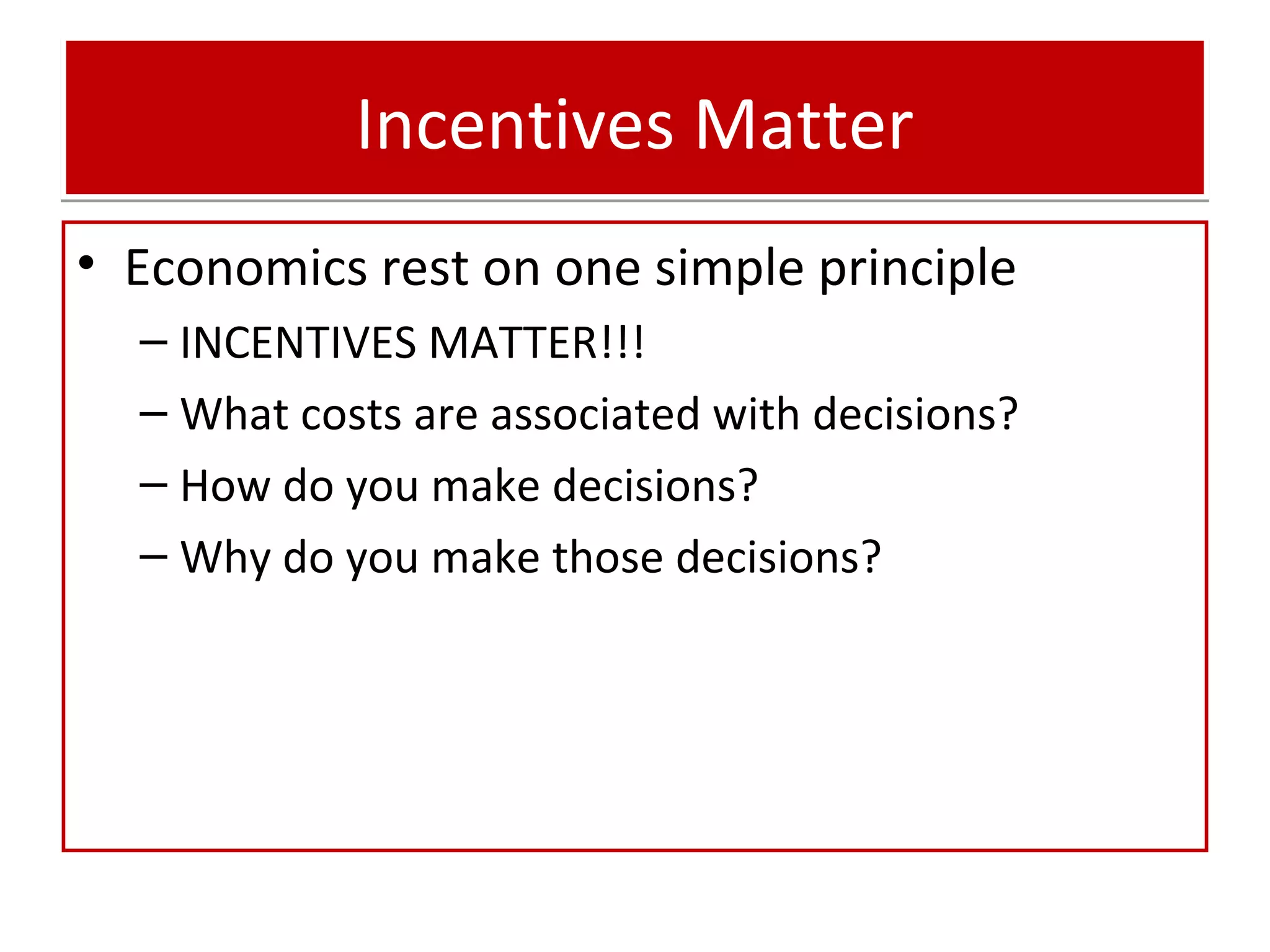Twelve key elements of economics | PPT