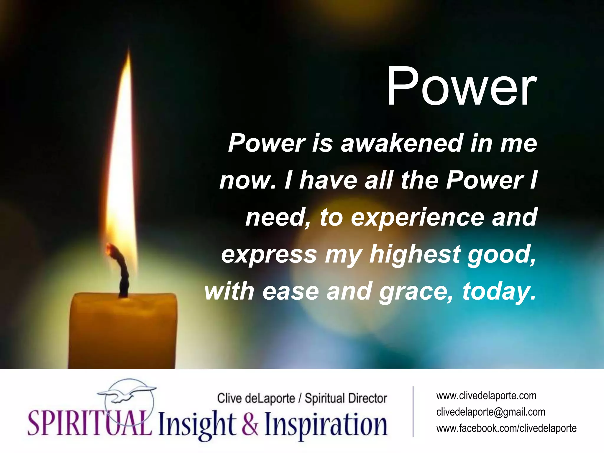 UNITY Twelve Powers Affirmations | PPTX