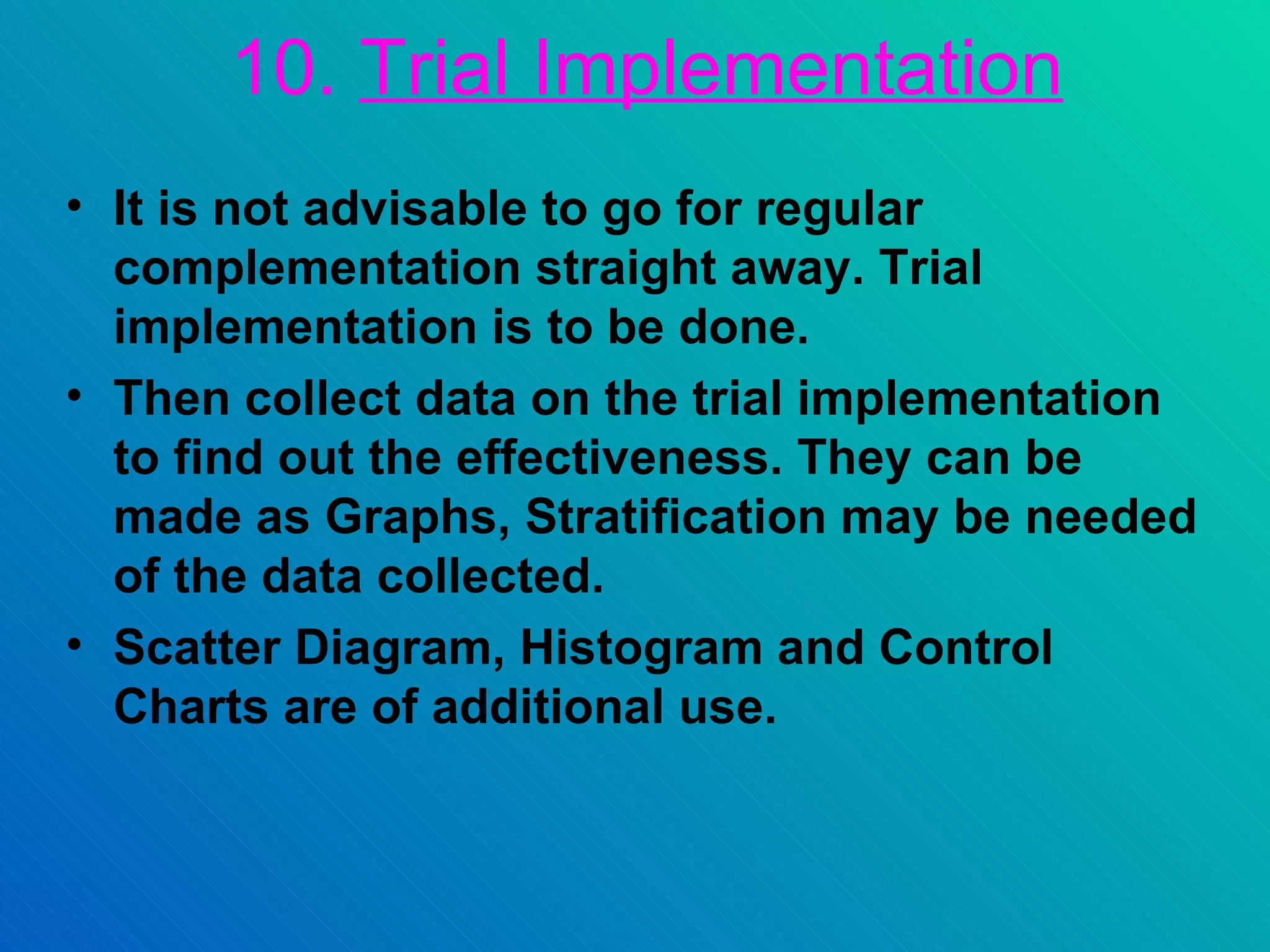 Twelve steps of qc | PPT