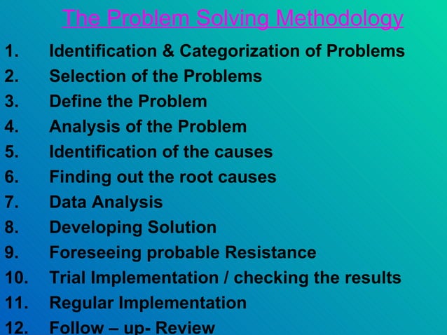 Twelve steps of qc | PPT | Science