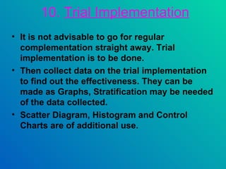 Twelve steps of qc | PPT