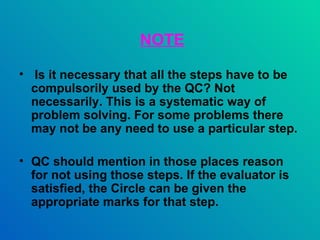 Twelve steps of qc | PPT