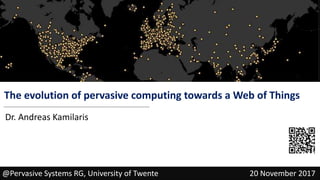 The evolution of pervasive computing towards a Web of Things | PPT