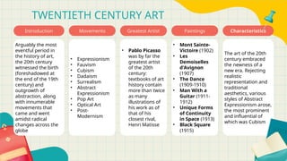 TWENTIETH-CENTURY-ART-MOVEMENTS MAPEH 10.pptx