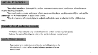 Twentieth Century Music | PPTX