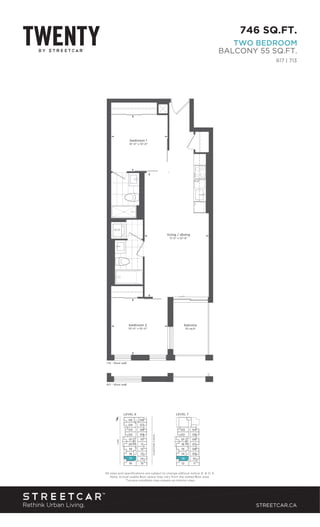 Twenty Gladstone Floorplans