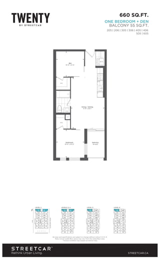 Twenty Gladstone Floorplans