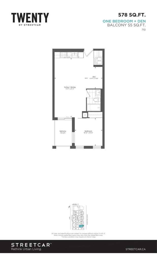 Twenty Gladstone Floorplans