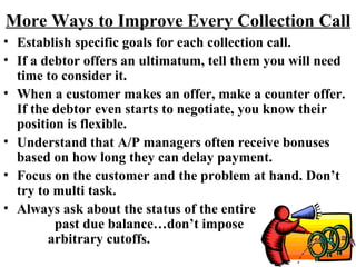 Twenty Ideas for Becoming More Effective Collector | PPT | Credit Cards ...