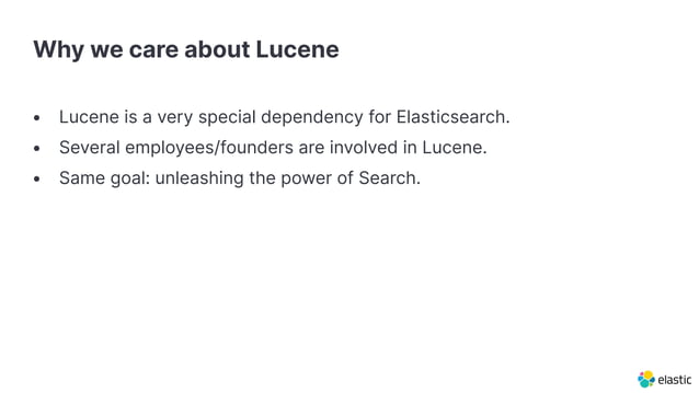 Twenty years of Apache Lucene | PPT