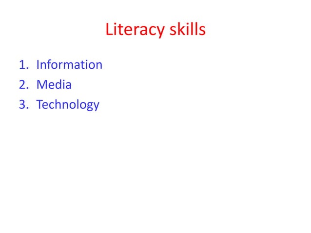 Twenty First Century Skills Ppt