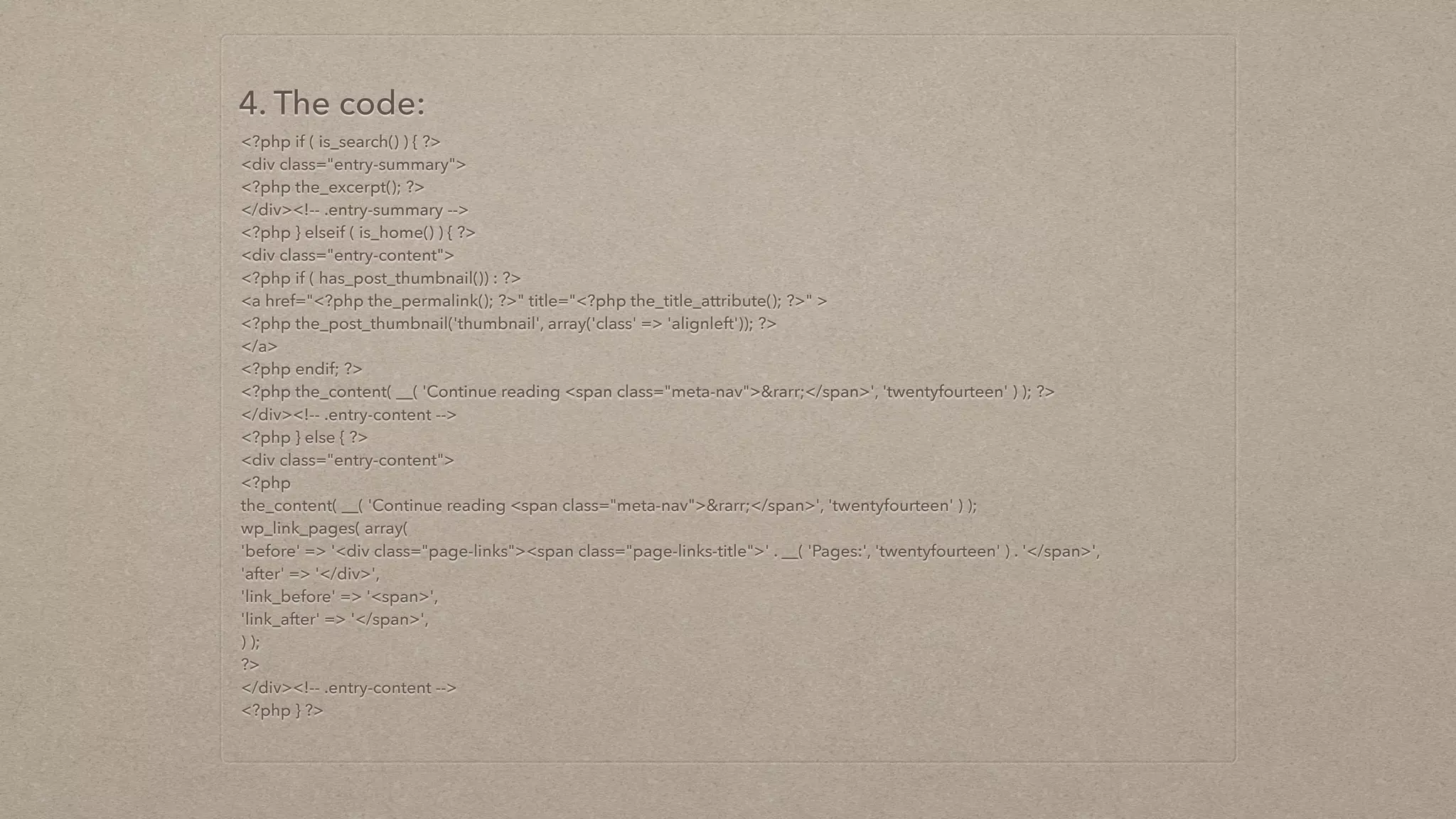 Twenty Fourteen Thumbnail Tutorial | PPT