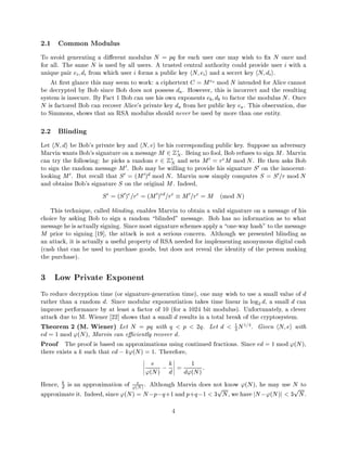 Twenty years of attacks on the rsa cryptosystem | PDF