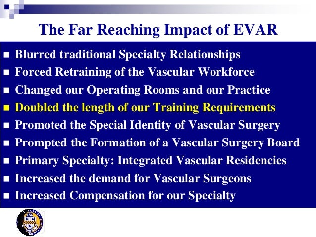 Twenty years of evar in the us the procedure that changed a specialty