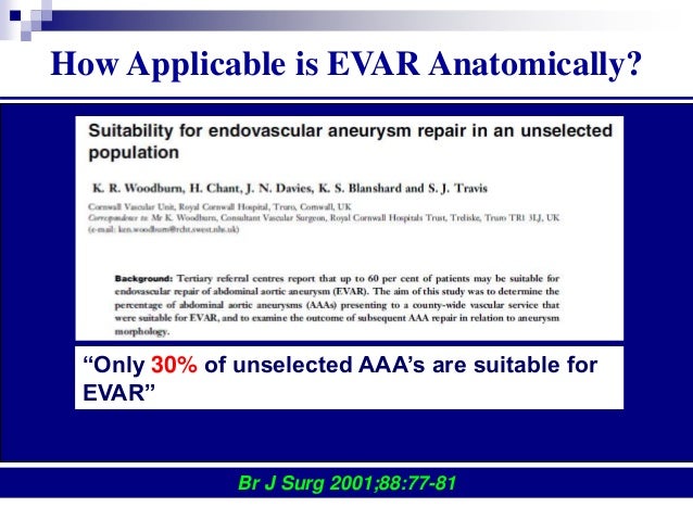 Twenty years of evar in the us the procedure that changed a specialty