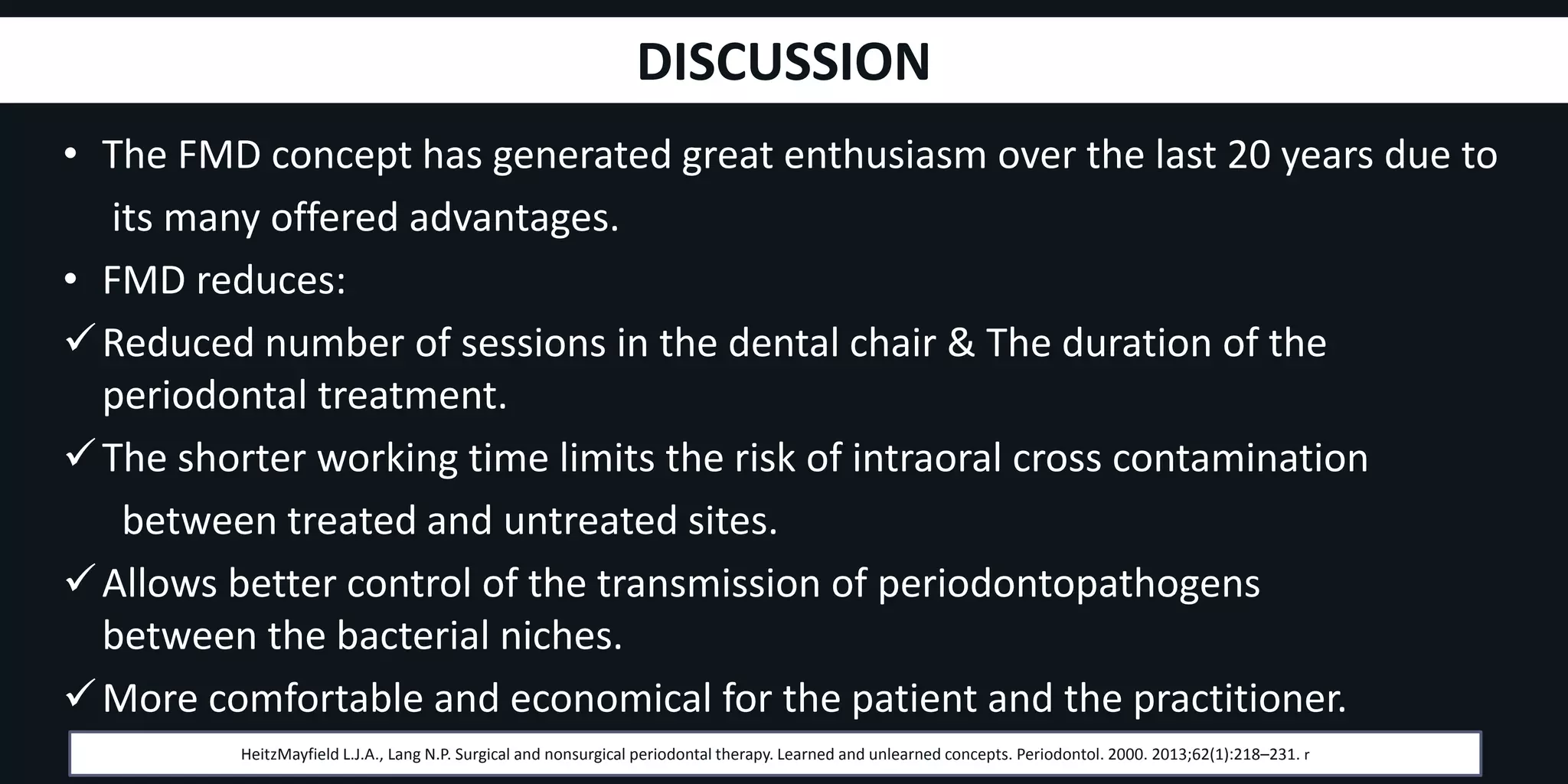 Twenty years of full mouth disinfection | PPTX