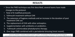 Twenty years of full mouth disinfection | PPTX