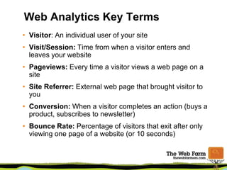 Web Analytics 101 - ChicagoCOUNTS | PPT