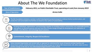 The We Foundation- Non-profit Organization | PDF