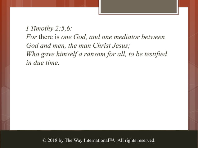 Jesus Christ: Our Mediator | PPT