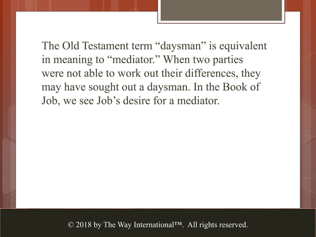 Jesus Christ: Our Mediator | PPT