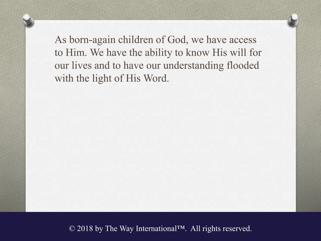 How to Get Born Again | PPT