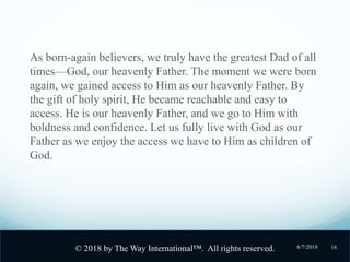 God Is Our Heavenly Father | PPTX