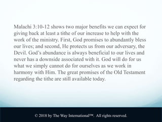 Why Tithe and Why Abundantly Share? | PPTX