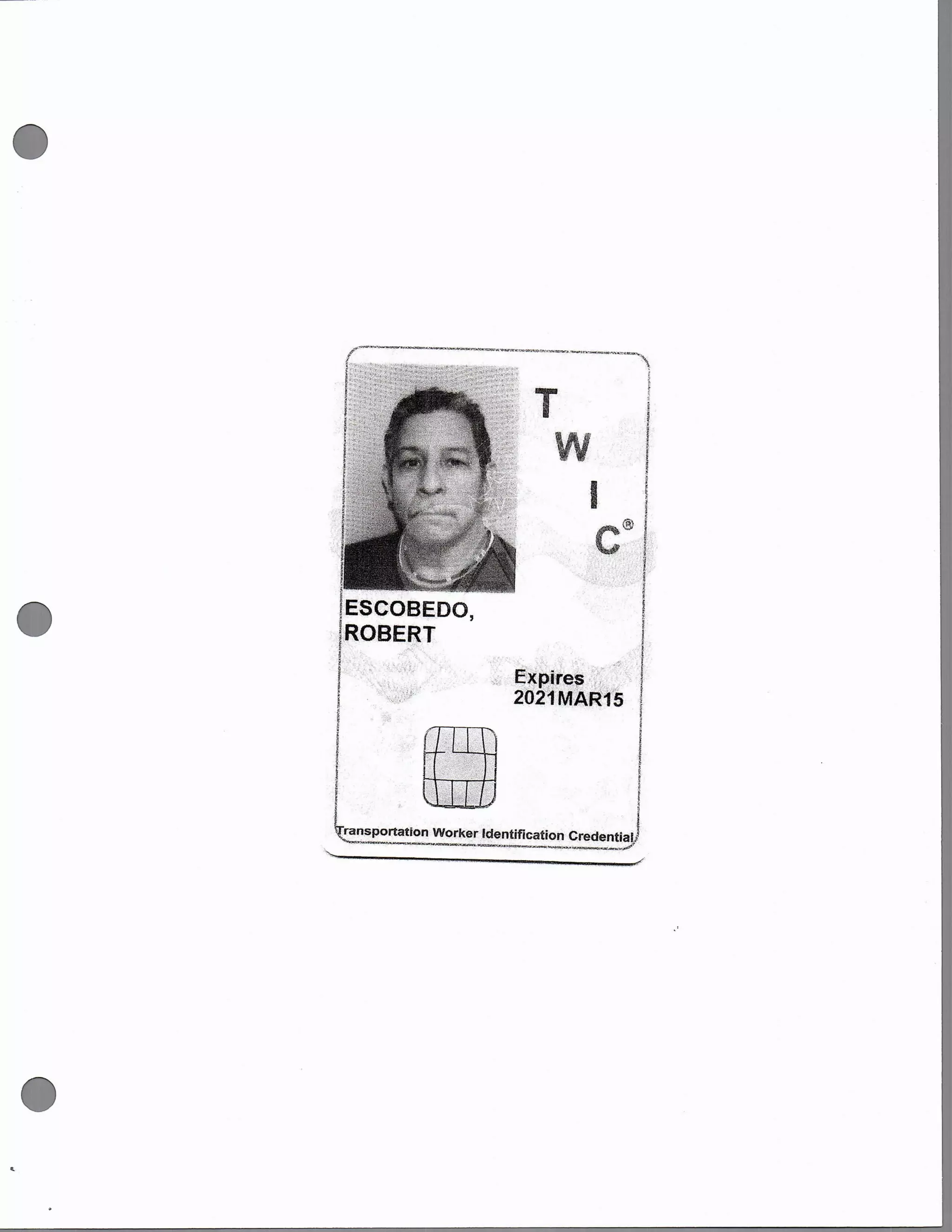 Twic card | PDF