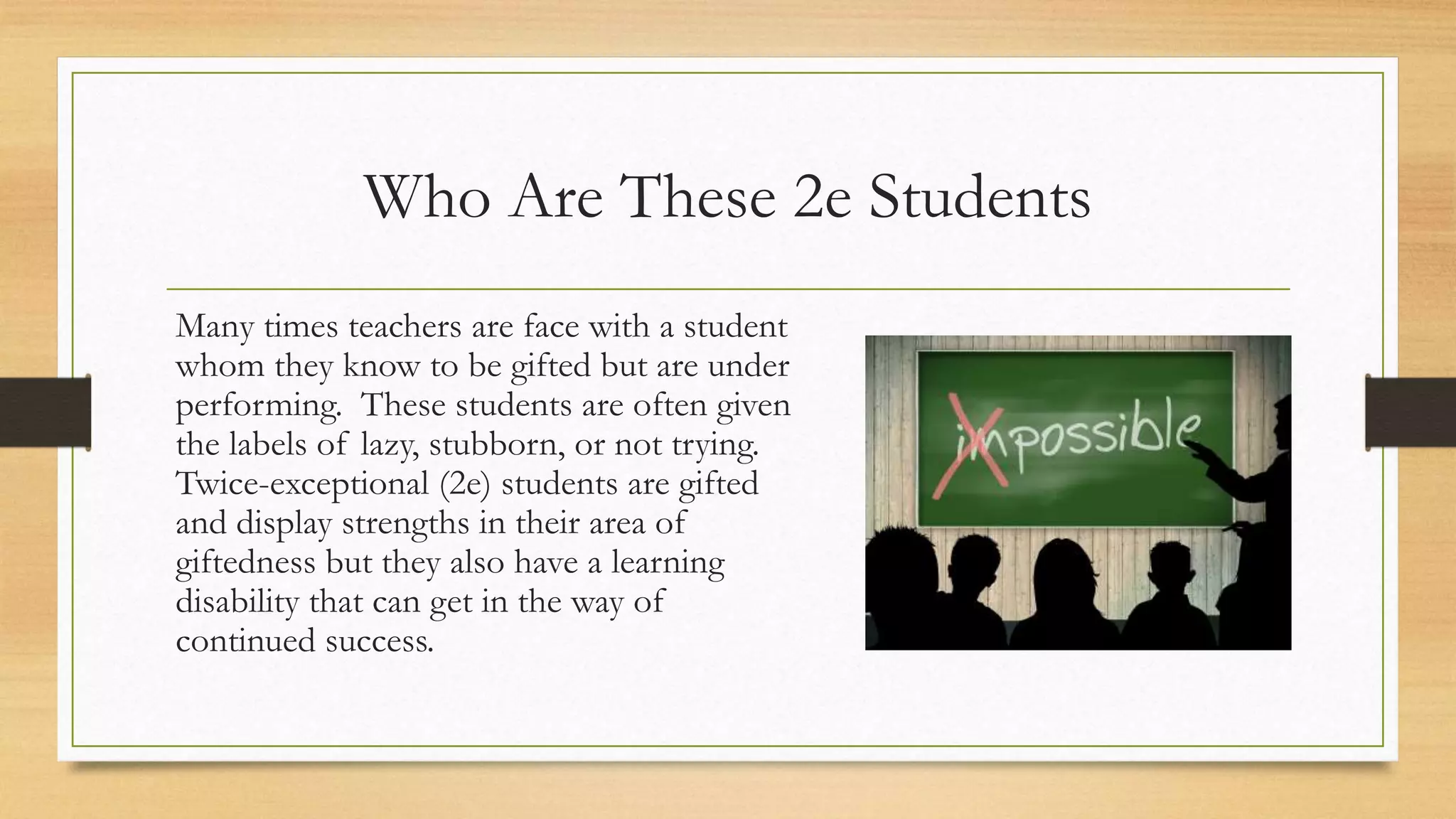 Twice exceptional | PPTX